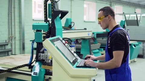 Cnc Machine Operator Stock Footage ~ Royalty Free Stock Videos | Pond5
