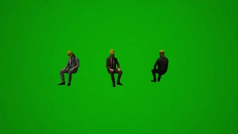 Male construction worker on 3D green scr... | Stock Video | Pond5