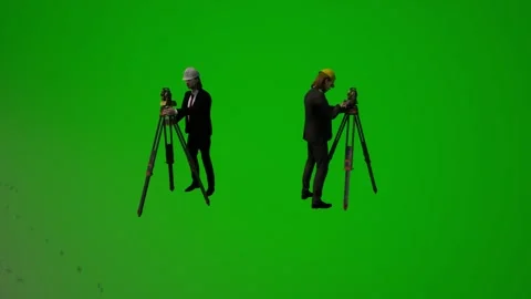 Male construction worker on 3D green scr... | Stock Video | Pond5