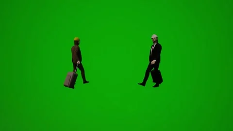 Male construction worker on 3D green scr... | Stock Video | Pond5