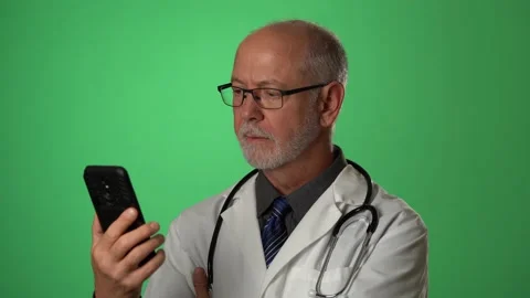 Male doctor wearing a lab coat and steth... | Stock Video | Pond5