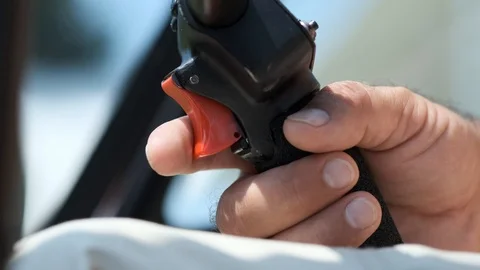 Male hand controlled helicopter, close u... | Stock Video | Pond5