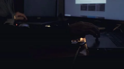 Hand On Computers Stock Footage ~ Royalty Free Stock Videos | Pond5