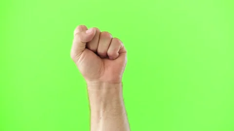 Male Hand Making Rise Up Sign Symbol. Ch... | Stock Video | Pond5