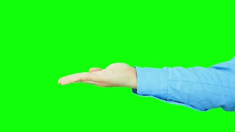 Hand Holding Something Isolated Stock Video Footage | Royalty Free Hand ...