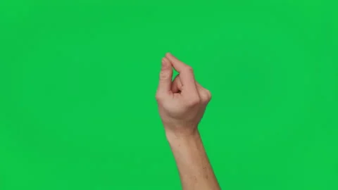 Male hand snaps his fingers on a chroma ... | Stock Video | Pond5