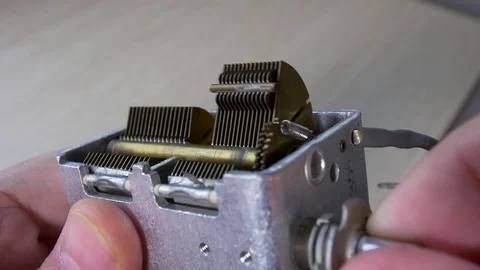 Male hand turning the rotor of a tube ra... | Stock Video | Pond5