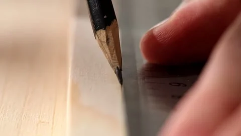 A male hand using a pencil to draw a str... | Stock Video | Pond5