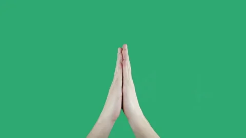 Male hands clapping hands softly. Arms i... | Stock Video | Pond5