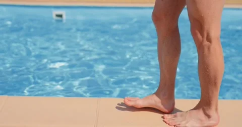 Male legs without flat feet walk barefoo... | Stock Video | Pond5