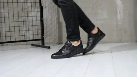 Male model moving and dancing in the stu... | Stock Video | Pond5