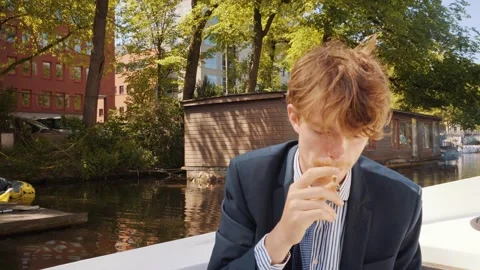 Male Student Smoking Stock Footage ~ Royalty Free Stock Videos | Pond5