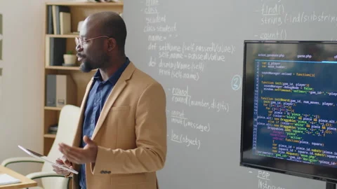 Teacher Giving Lecture Stock Footage ~ Royalty Free Stock Videos | Pond5