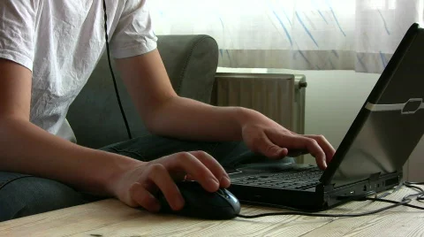 Teenager Computer Stock Footage ~ Royalty Free Stock Videos | Pond5