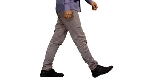 Male walking on transparent background, ... | Stock Video | Pond5