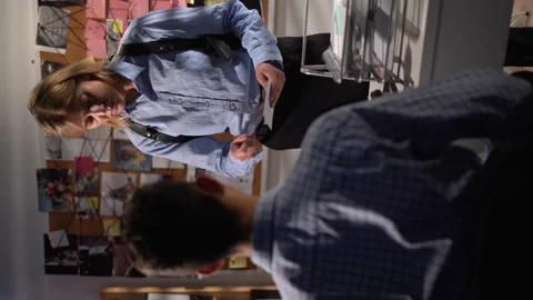 Male witness gives evidence in interroga... | Stock Video | Pond5