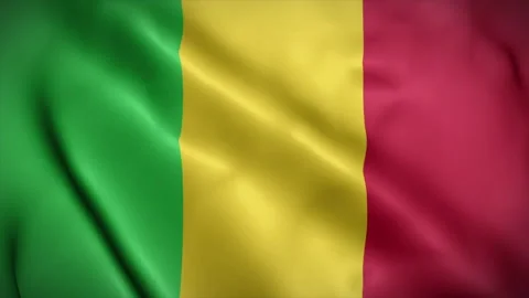 Mali flag background realistic waving in... | Stock Video | Pond5