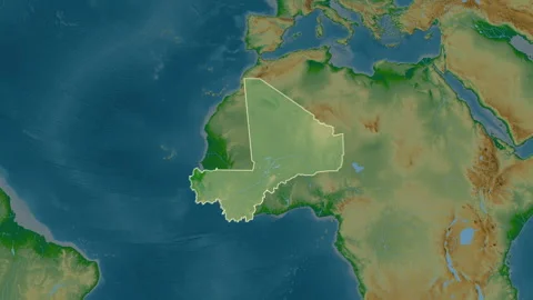 Mali Map Stock Video Footage | Royalty Free Mali Map Videos | Pond5