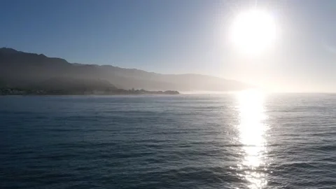Malibu Sunrise - Far Over the Ocean Loo... | Stock Video | Pond5