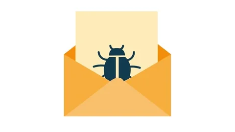 malicious email virus bugs cyber threat ... | Stock Video | Pond5