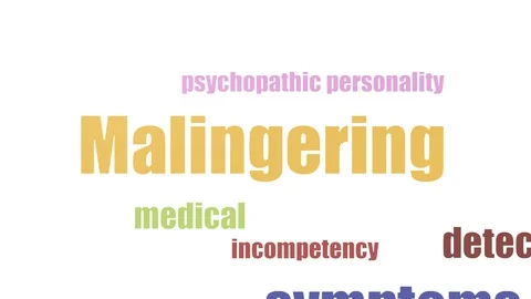 Malingering Tag Cloud Animated Isolated | Stock Video | Pond5