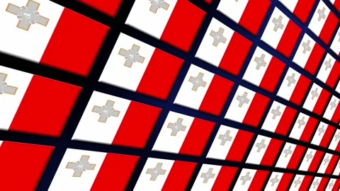 Malta Flag Animated Background 3d Animat... | Stock Video | Pond5