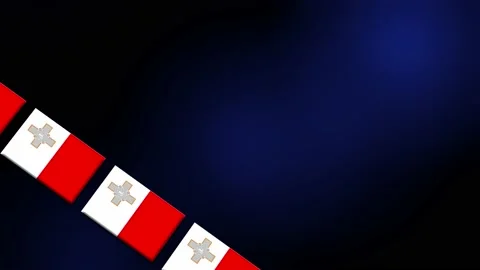 Malta Flag Animated Background 3d Animat... | Stock Video | Pond5