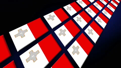 Malta Flag Animated Background 3d Animat... | Stock Video | Pond5