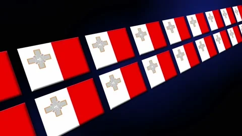 Malta Flag Animated Background 3d Animat... | Stock Video | Pond5