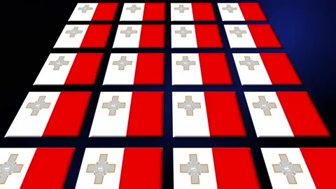 Malta Flag Animated Background 3d Animat... | Stock Video | Pond5
