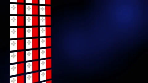 Malta Flag Animated Background 3d Animat... | Stock Video | Pond5