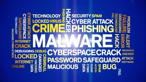 Malware animated word cloud,animation ta... | Stock Video | Pond5