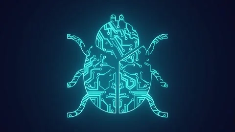 Malware virus bug infecting cybersecurit... | Stock Video | Pond5