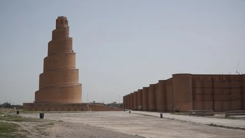 Malwiya Tower in Samarra, Iraq | Stock Video | Pond5