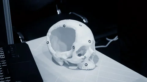 Man 3d scanner 3d scanning plastic proto... | Stock Video | Pond5