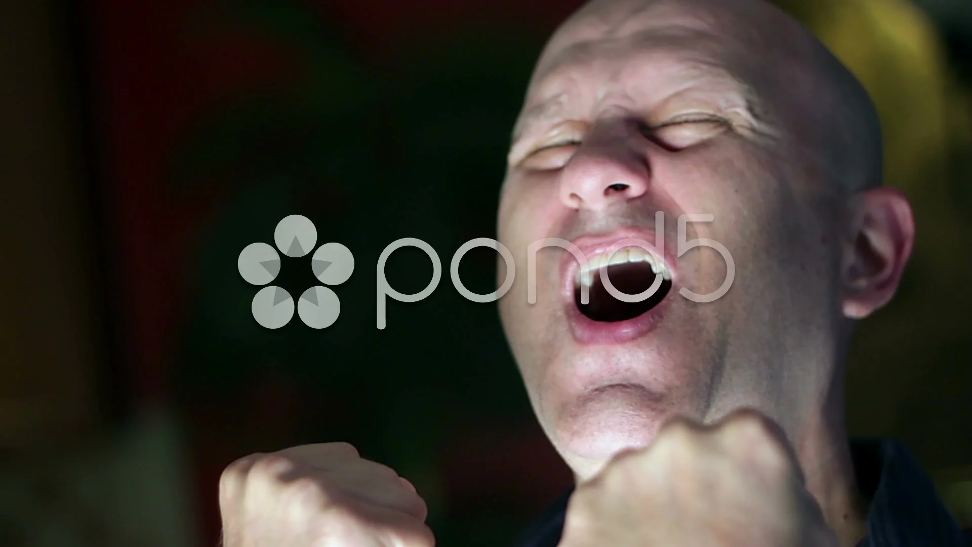 Man Screaming In Agony