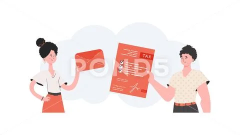 A man and a woman stand waist-deep with a declaration form in their ...