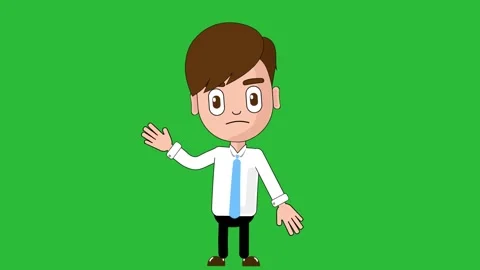 Man Angry Animation Character Loop Alpha | Stock Video | Pond5