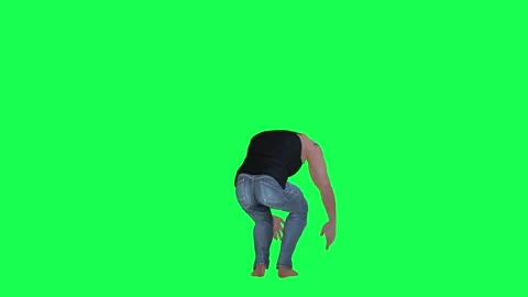 Man with athletic body in green screen w... | Stock Video | Pond5
