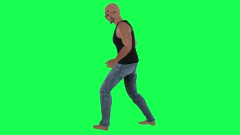 Silhouette Green Screen Man Stock Video Footage | Royalty Free ...