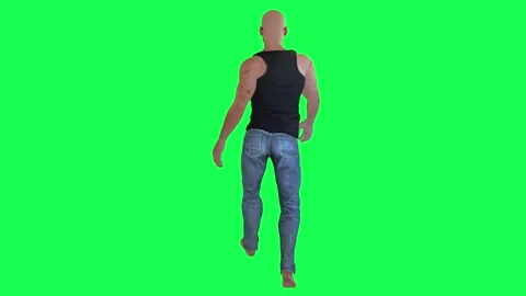 Man with athletic body in green screen w... | Stock Video | Pond5