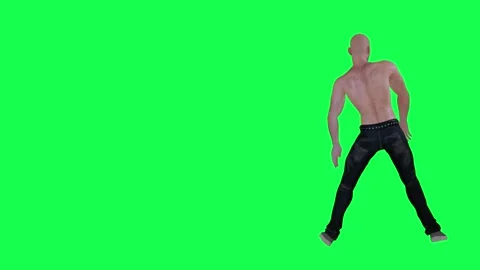Man with athletic body in green screen w... | Stock Video | Pond5