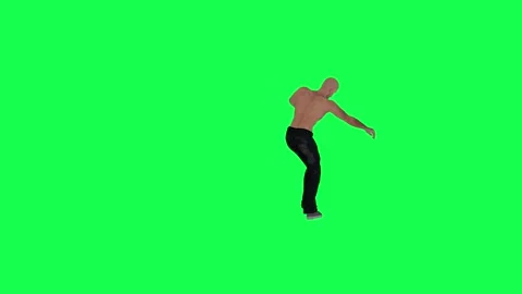 Man with athletic body in green screen w... | Stock Video | Pond5
