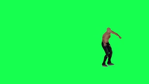 Man with athletic body on green screen w... | Stock Video | Pond5