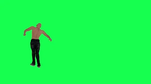Man with athletic body in green screen w... | Stock Video | Pond5