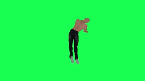 Man with athletic body in green screen w... | Stock Video | Pond5