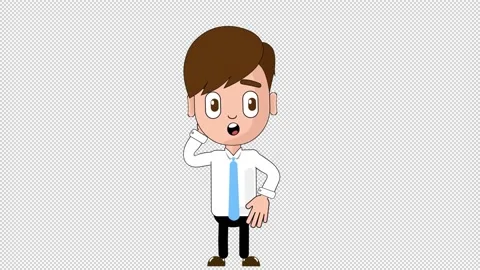 Man Awkward Animation Character Loop Alp... | Stock Video | Pond5