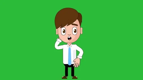 Man Awkward Animation Character Loop Alp... | Stock Video | Pond5