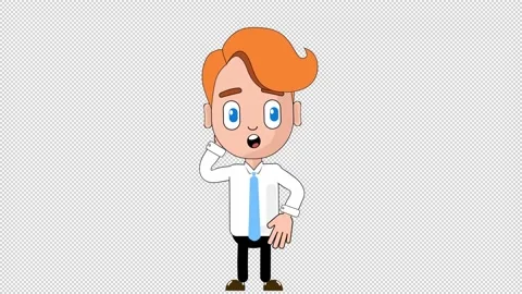 Man Awkward Animation Character Loop Alp... | Stock Video | Pond5