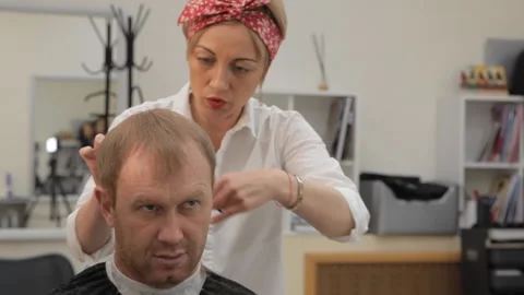 Girl Barber I Stock Videos – Royalty-Free HD & 4K Videos